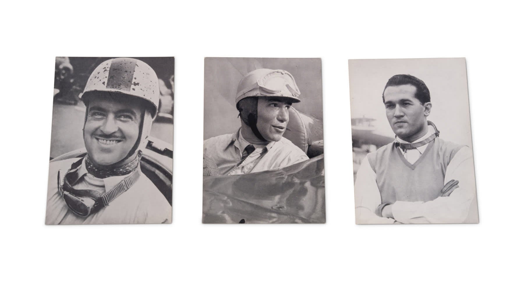 Three Ferrari Drivers Postcards from 1955 | Classic Driver Market